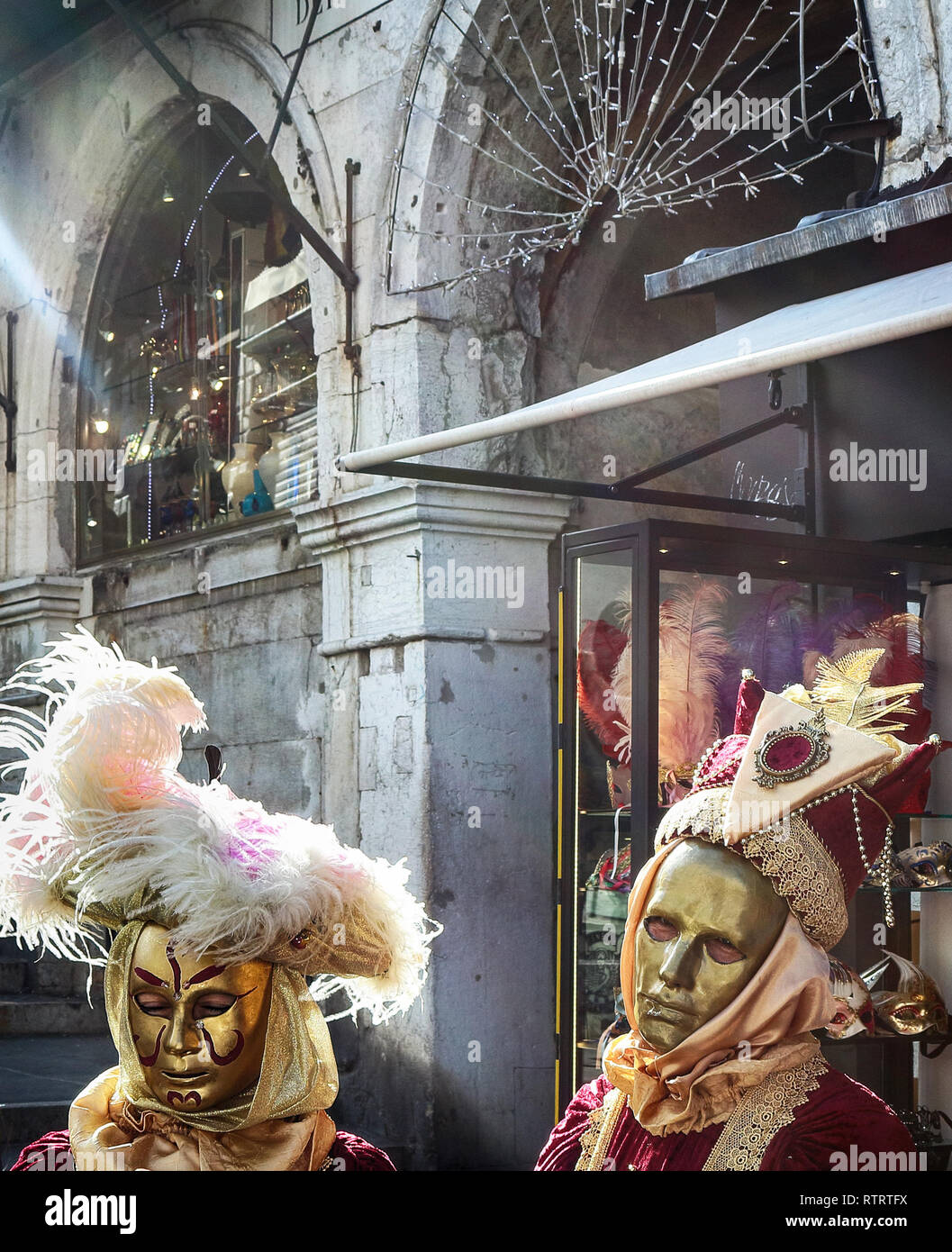 Carnevale masks Venice The Spectacular Costumes of Carnival Stock Photo ...