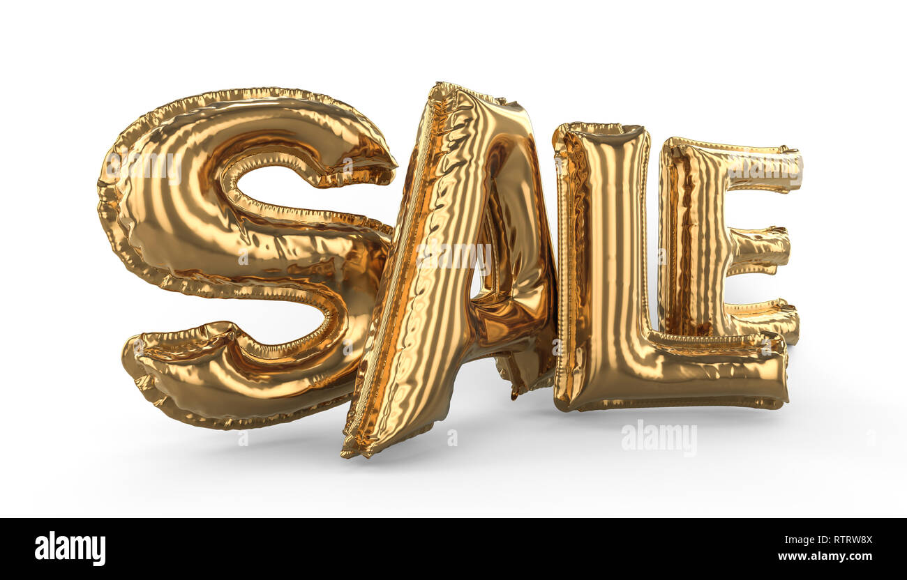 Golden 3d balloon word sale hi-res stock photography and images - Alamy