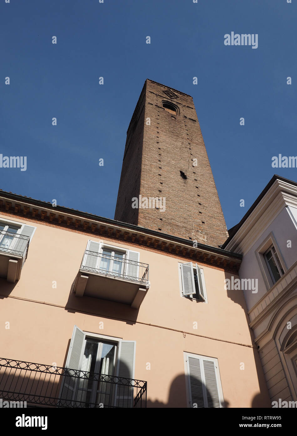 Ancient medieval tower in the city of Alba, Italy Stock Photo - Alamy