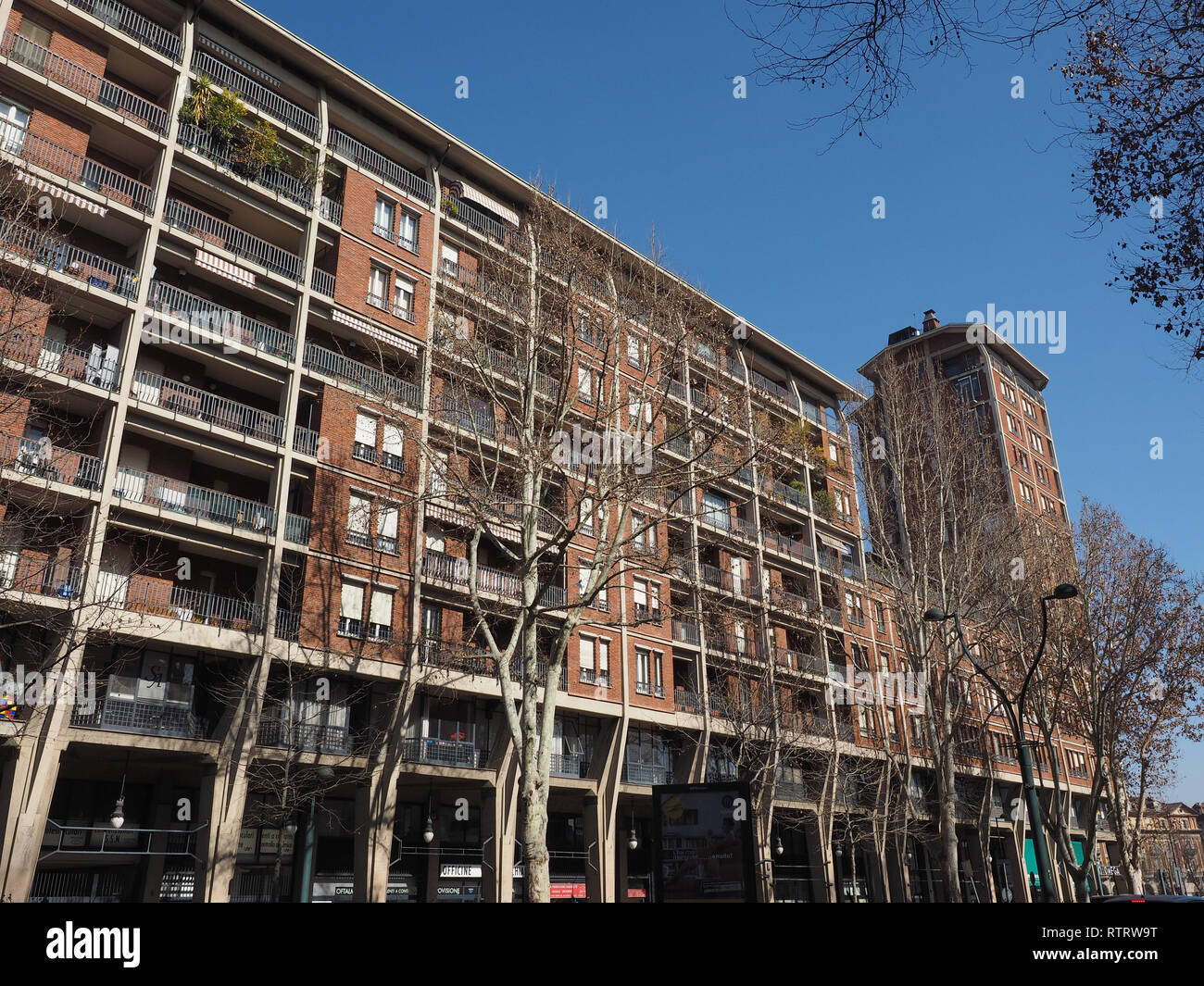 TURIN, ITALY - CIRCA FEBRUARY 2019: BBPR tower designed by BBPR ...