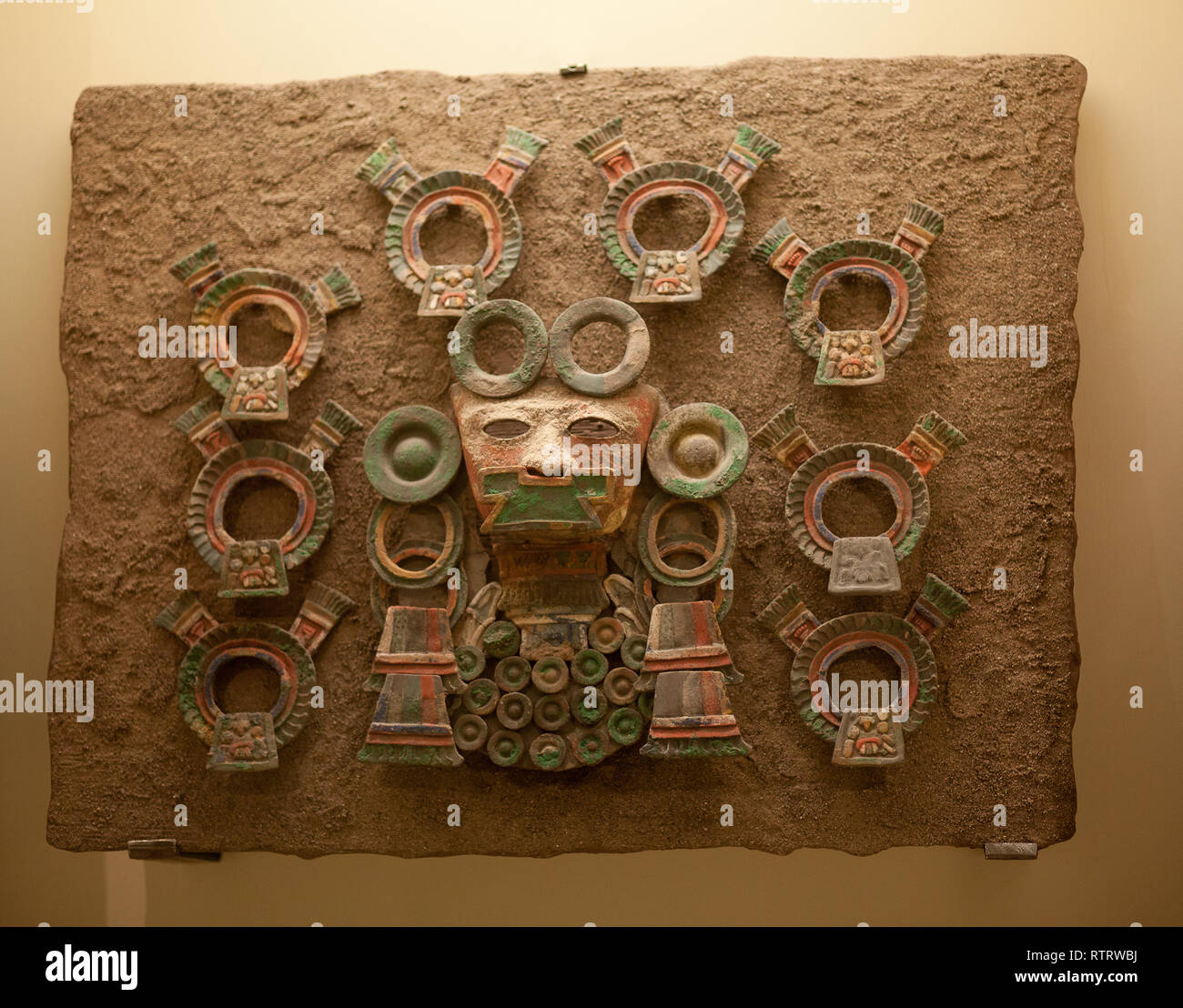 Painted murals from the excavations of buildings at the ancient pre ...