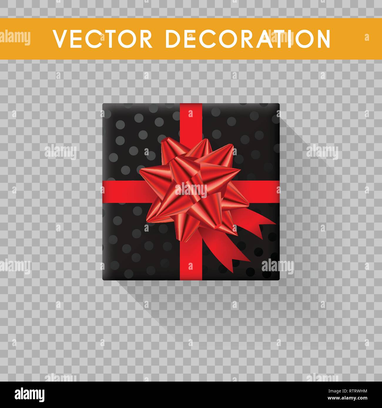 Realistic gift box top view. Gift boxes without background. Vector ...