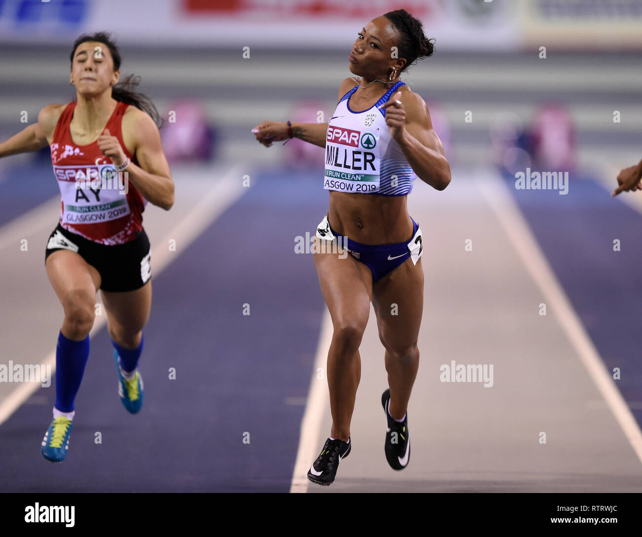 Great Britain's Rachel Miller on her way to winning her heat in the ...