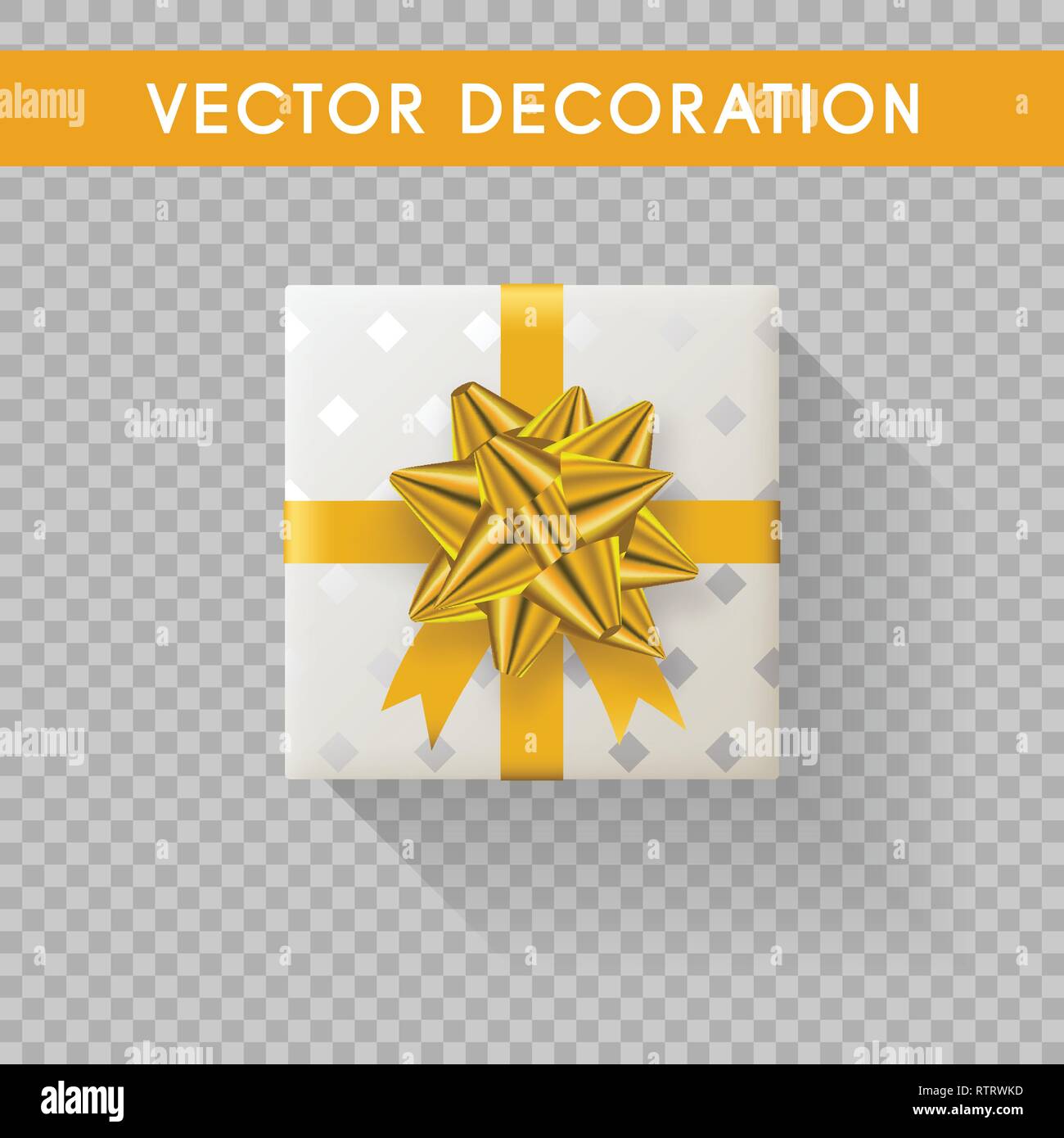Realistic gift box top view. Gift boxes without background. Vector ...