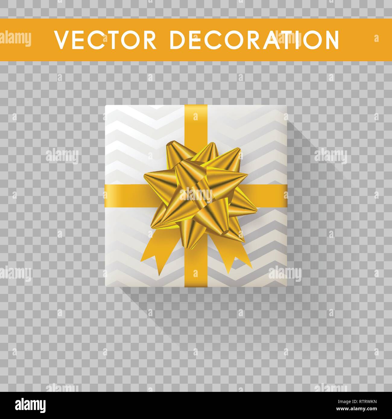 Realistic gift box top view. Gift boxes without background. Vector ...