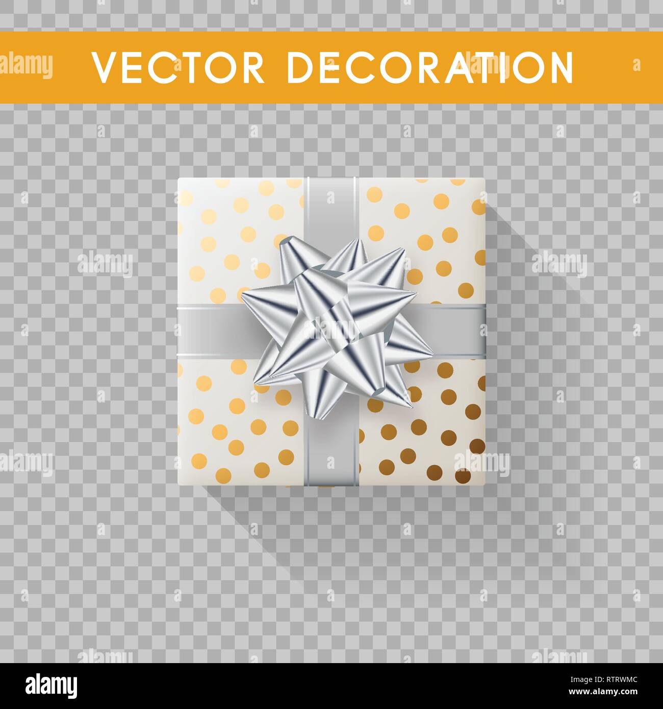 Realistic gift box top view. Gift boxes without background. Vector ...