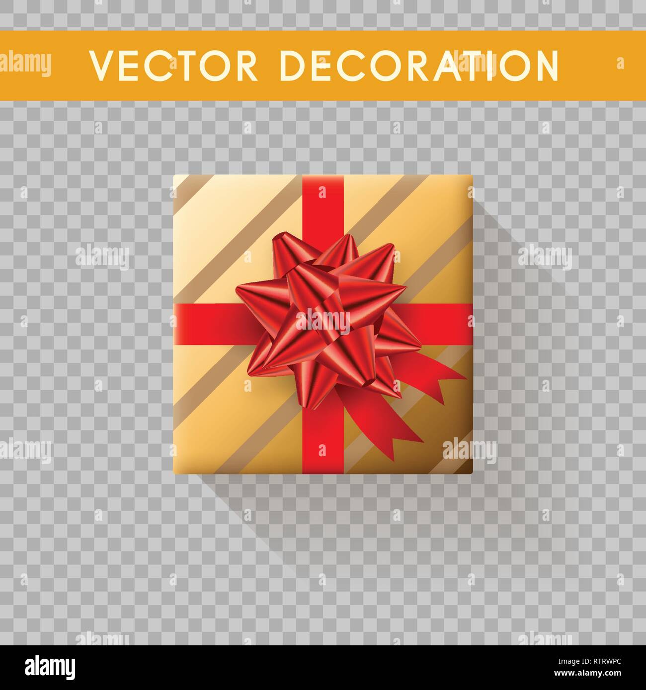 Realistic gift box top view. Gift boxes without background. Vector ...