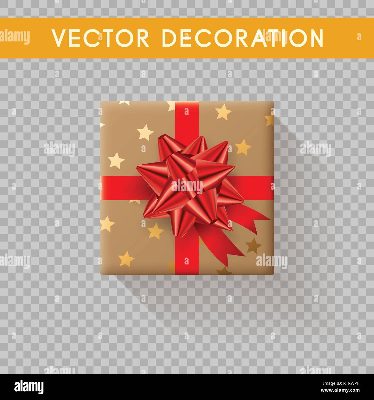 Realistic gift box top view. Gift boxes without background. Vector ...