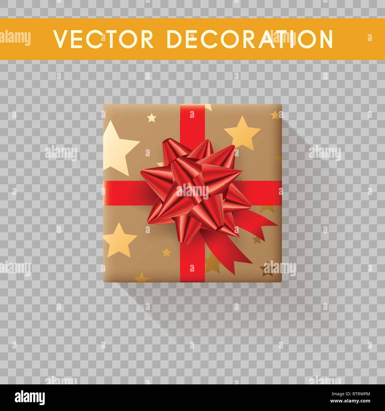 Realistic gift box top view. Gift boxes without background. Vector ...