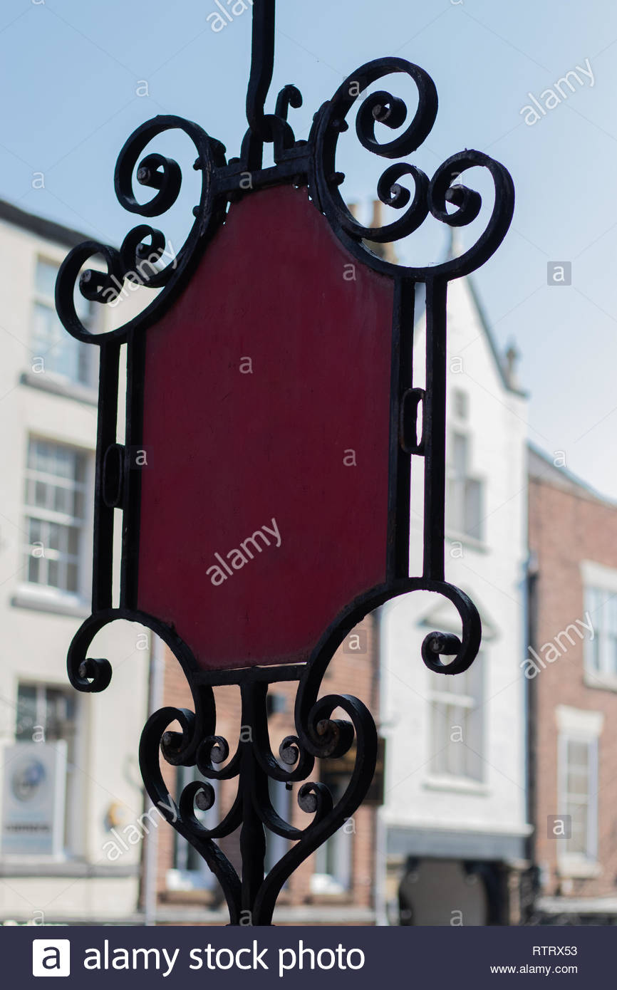 Wrought Iron Antique Shop Sign Stock Photos & Wrought Iron Antique Shop ...