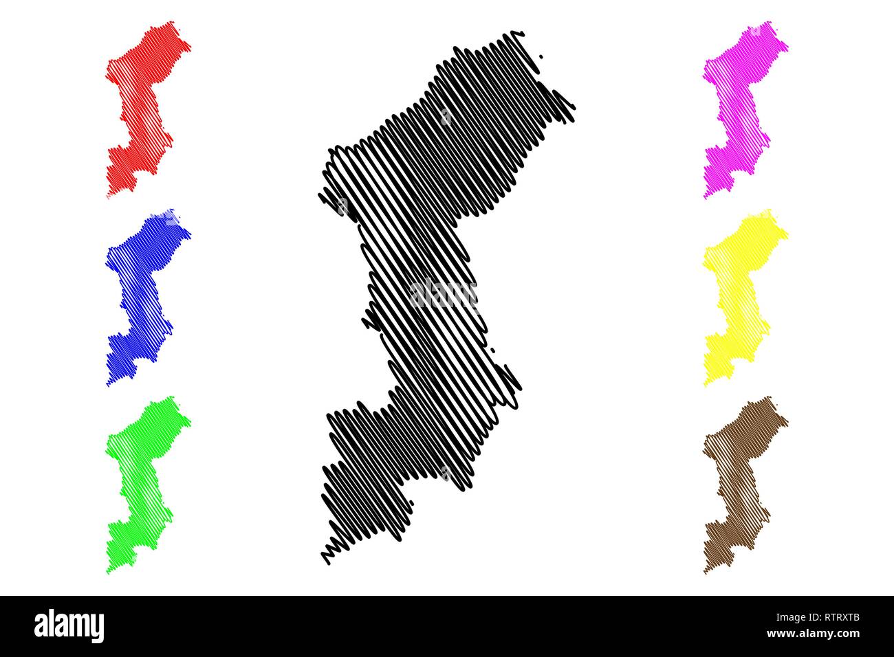 Lamphun Province (Kingdom of Thailand, Siam, Provinces of Thailand) map ...