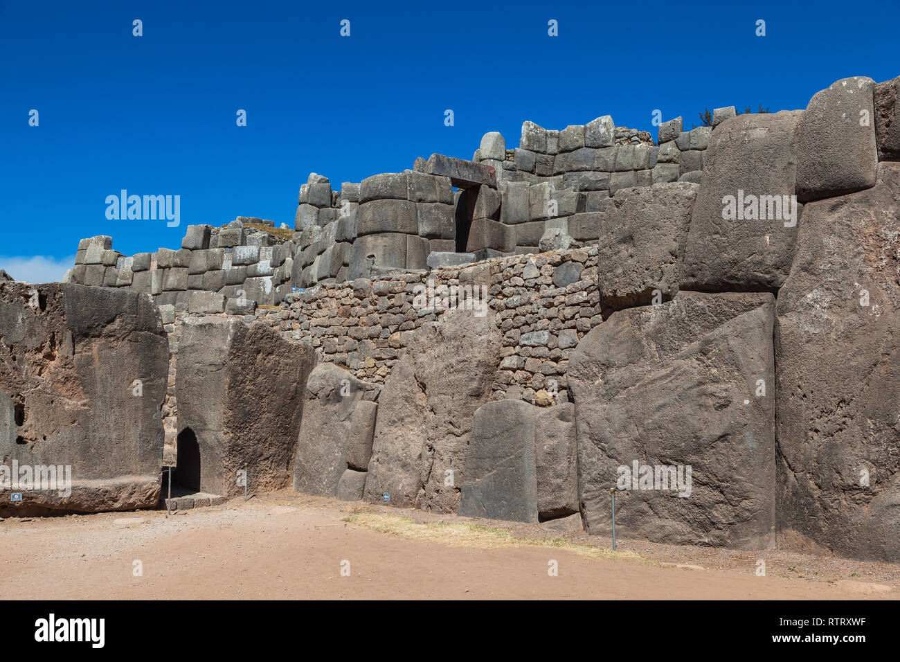 Immense rocks carved and perfectly assembled in the archaeological ...