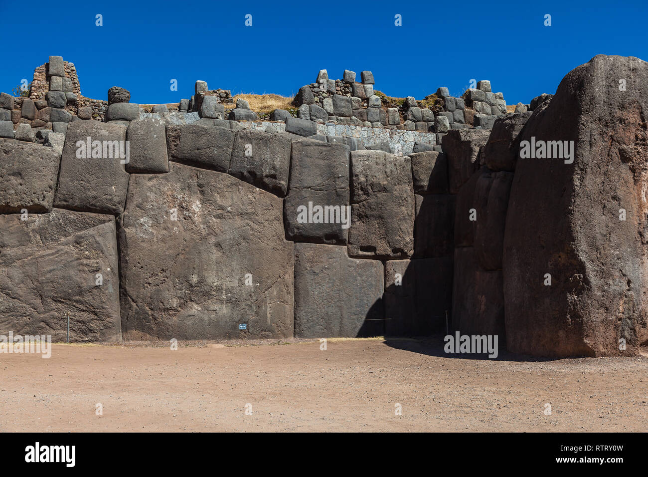 Immense rocks carved and perfectly assembled in the archaeological ...