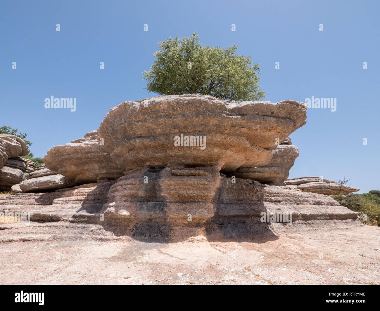 Amazing landscape of El Torcal de Antequera, known for its unusual ...