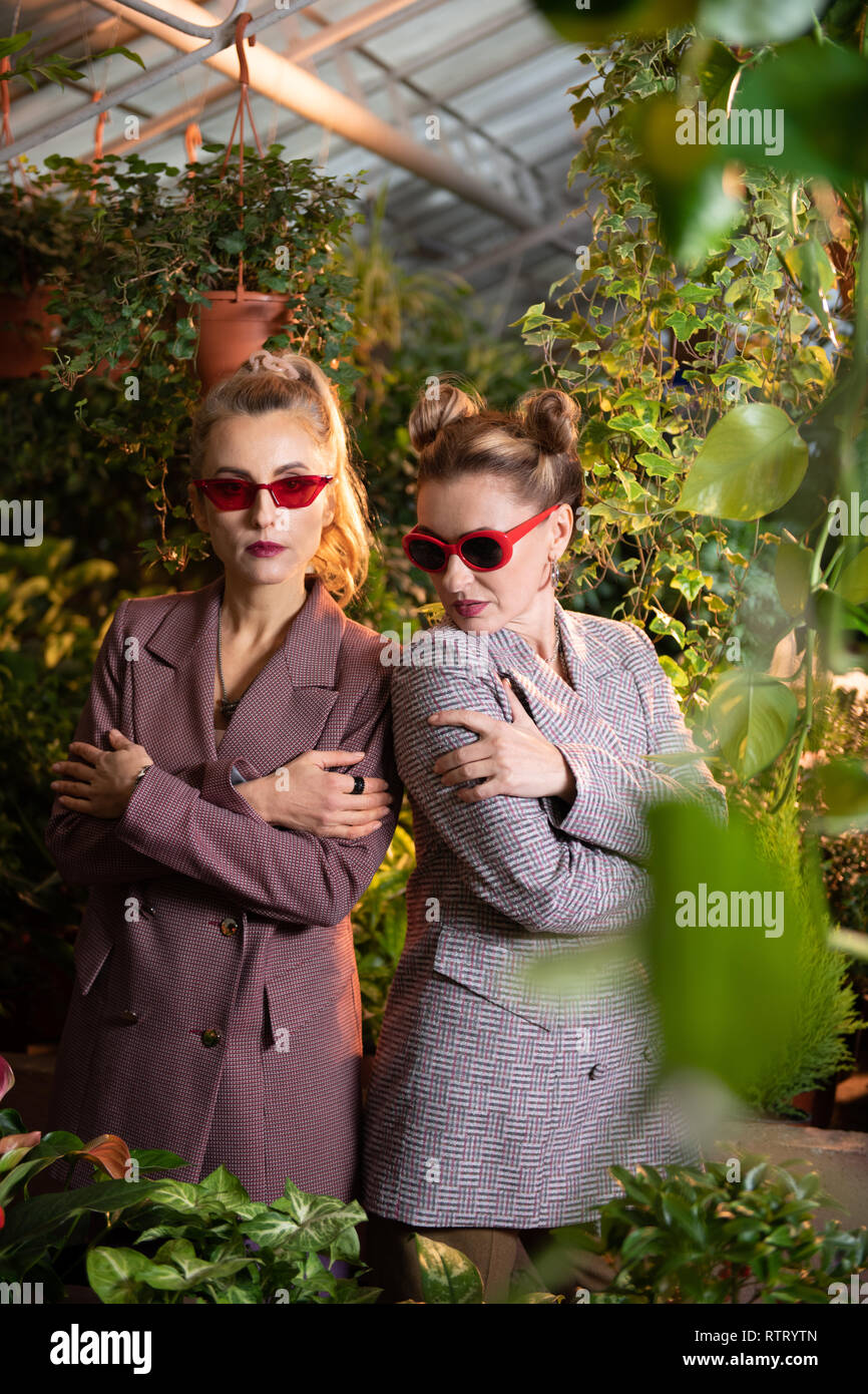 Stylish attractive women wearing nice beautiful accessories Stock Photo ...