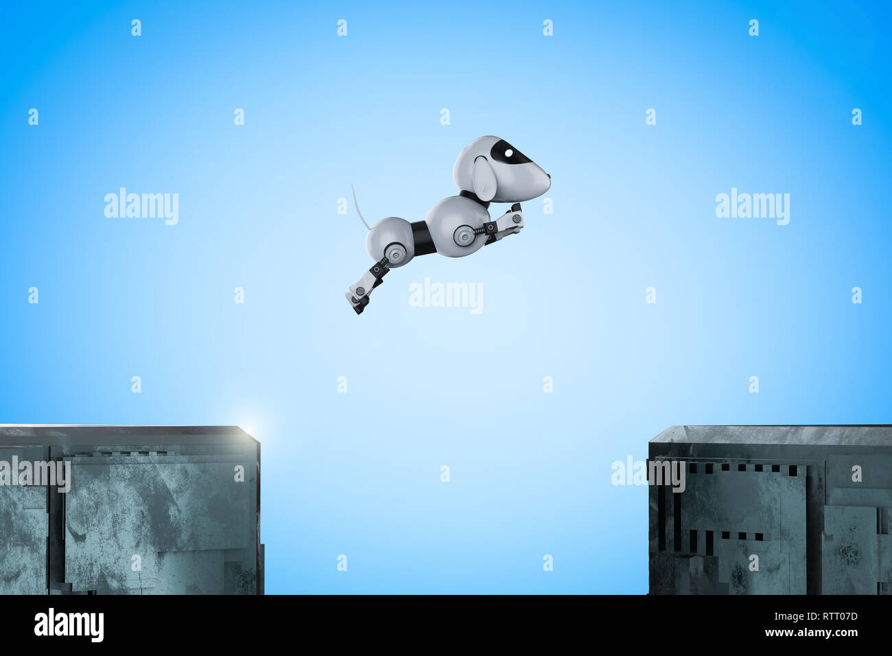 Robot Jump High Resolution Stock Photography and Images - Alamy
