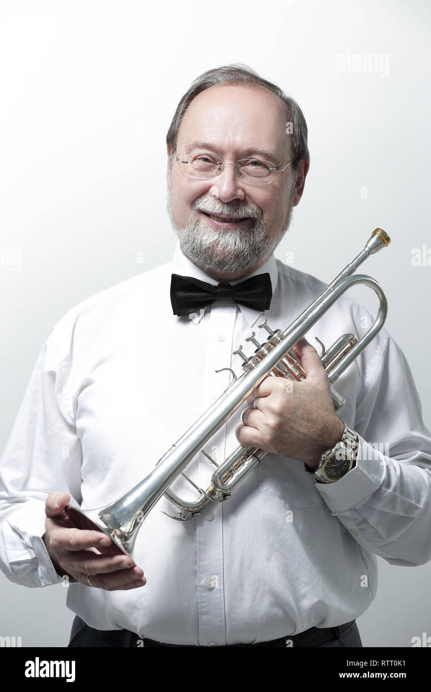 Trumpet blower hi-res stock photography and images - Alamy