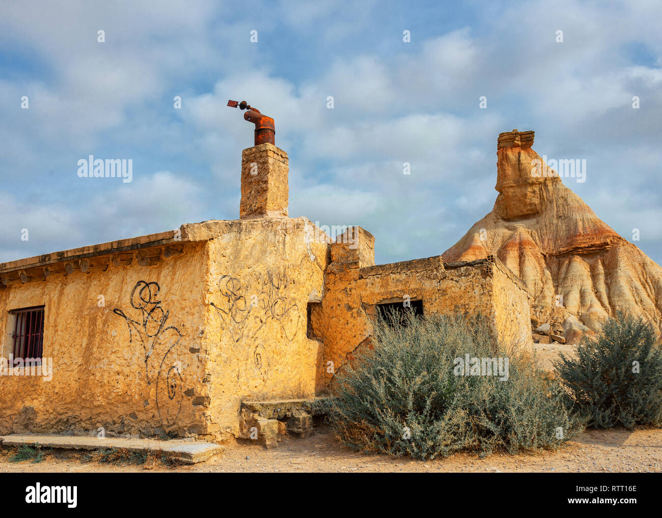 Castil de tierra at Bardenas Reales, Navarre Stock Photo - Alamy