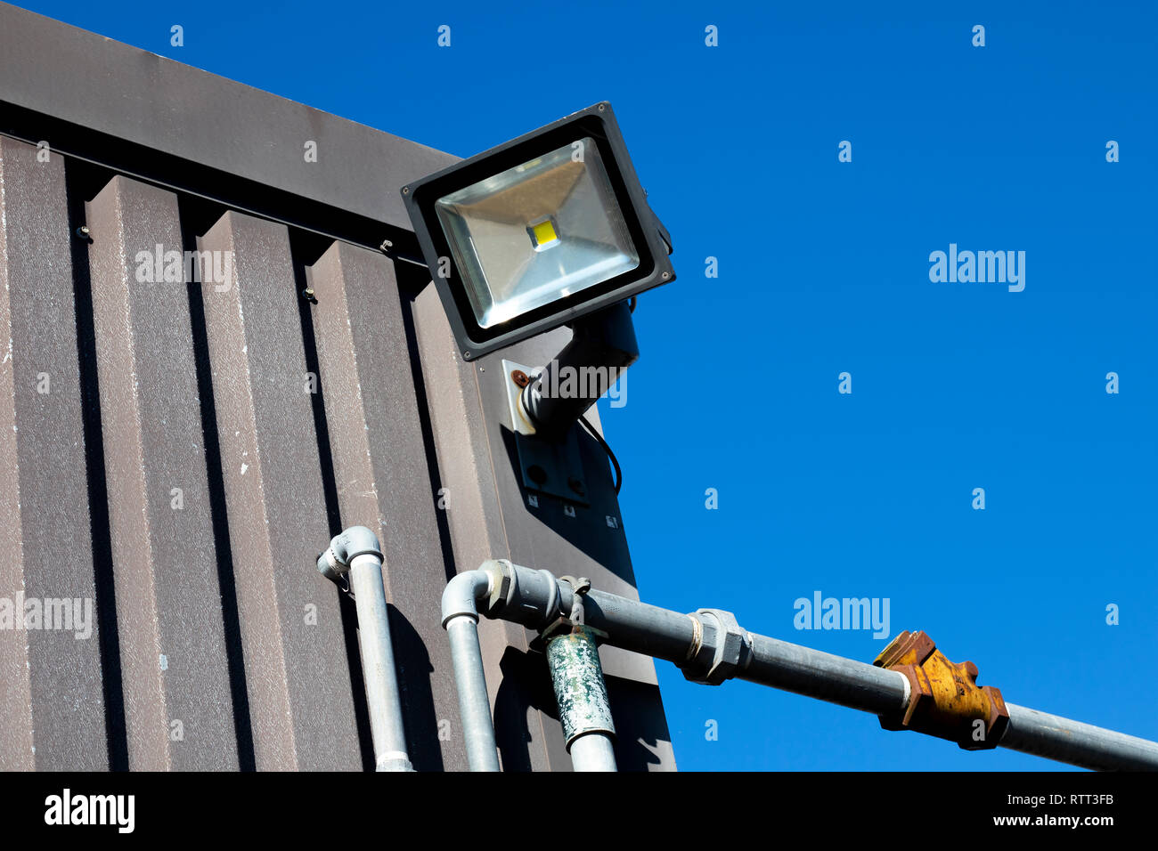 Automatic PIR, passive infrared sensor, LED floodlight providing ...