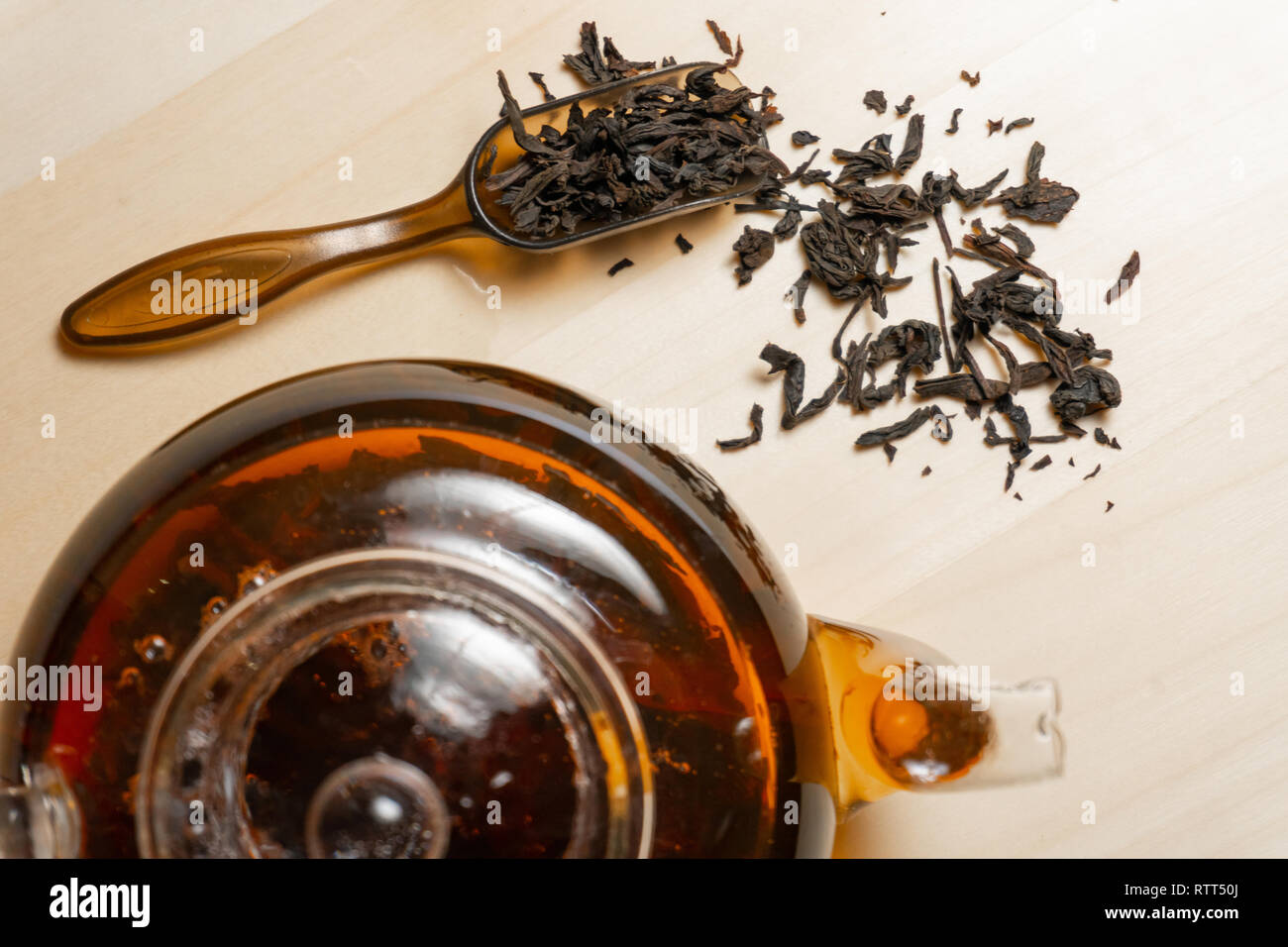 Top view pouring black tea hi-res stock photography and images - Alamy