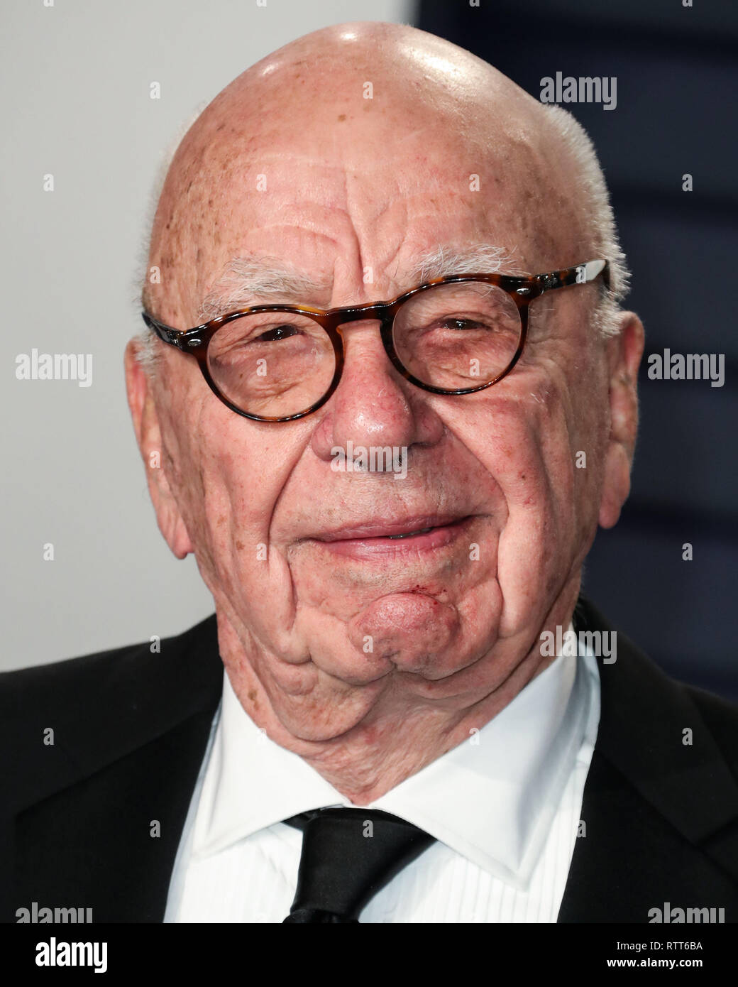 BEVERLY HILLS, LOS ANGELES, CA, USA - FEBRUARY 24: Media mogul Rupert ...