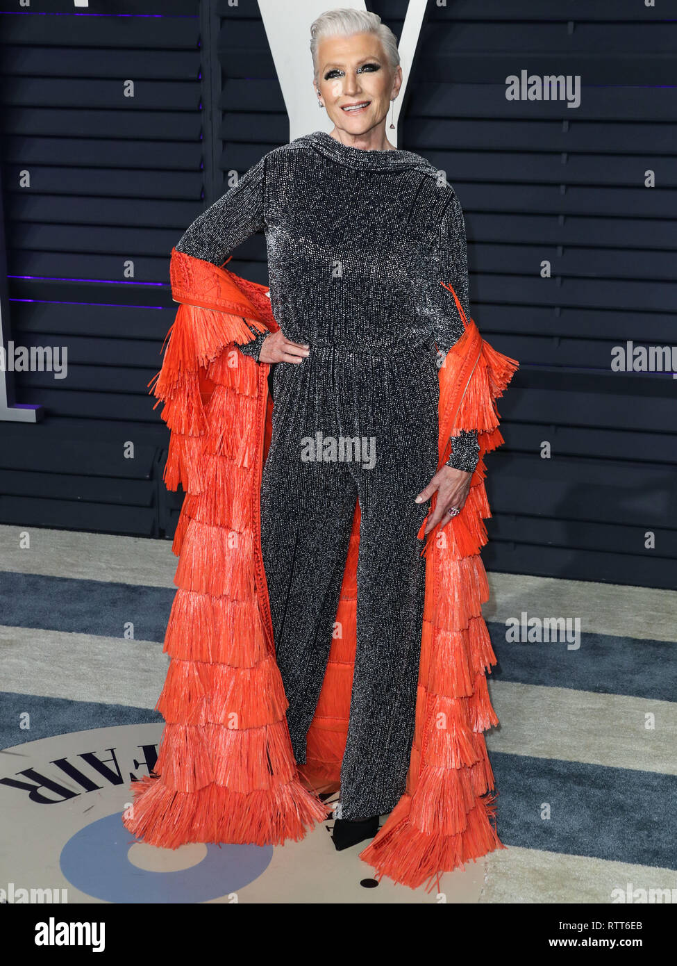 BEVERLY HILLS, LOS ANGELES, CA, USA - FEBRUARY 24: Model Maye Musk ...