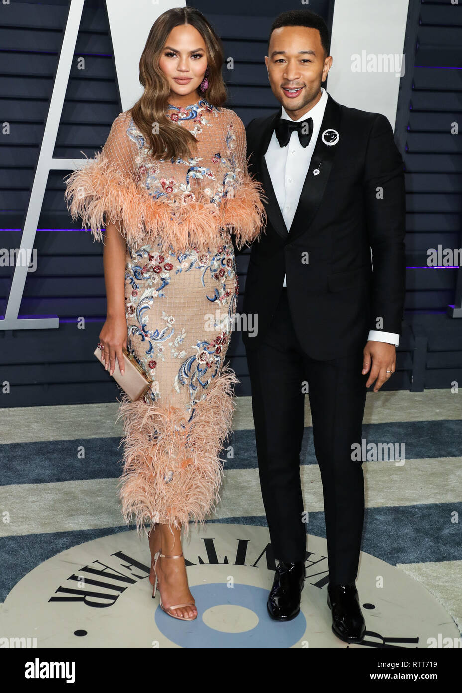 BEVERLY HILLS, LOS ANGELES, CA, USA - FEBRUARY 24: Model Chrissy Teigen ...