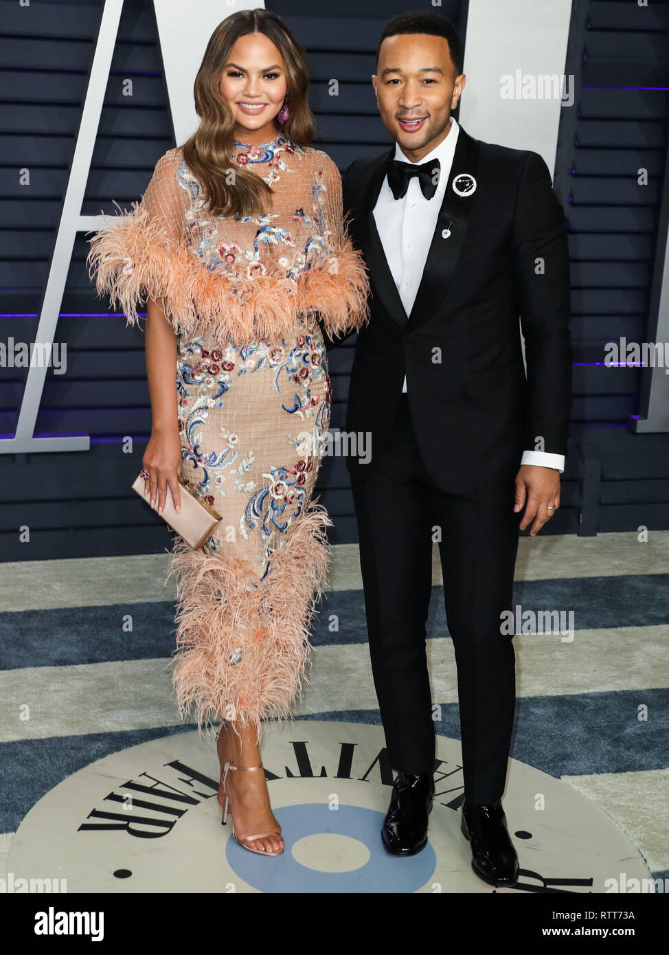 BEVERLY HILLS, LOS ANGELES, CA, USA - FEBRUARY 24: Model Chrissy Teigen ...