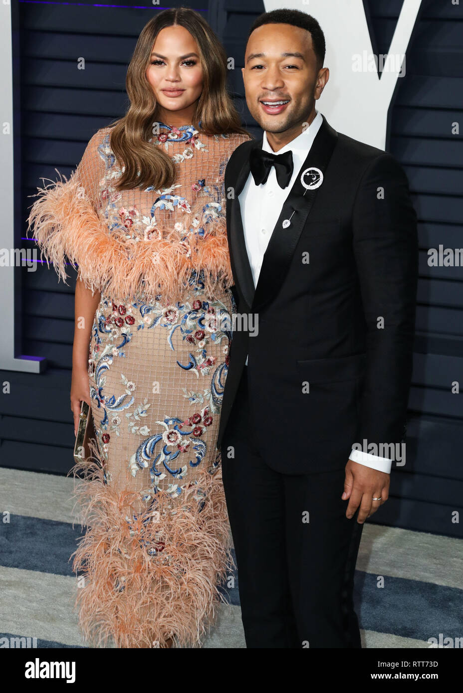 BEVERLY HILLS, LOS ANGELES, CA, USA - FEBRUARY 24: Model Chrissy Teigen ...