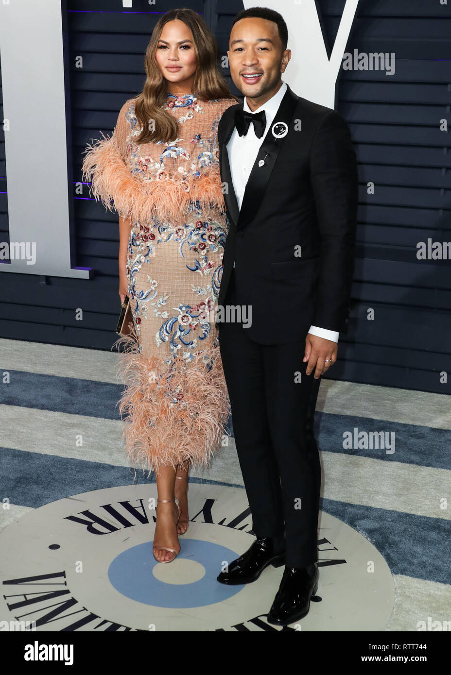 BEVERLY HILLS, LOS ANGELES, CA, USA - FEBRUARY 24: Model Chrissy Teigen ...