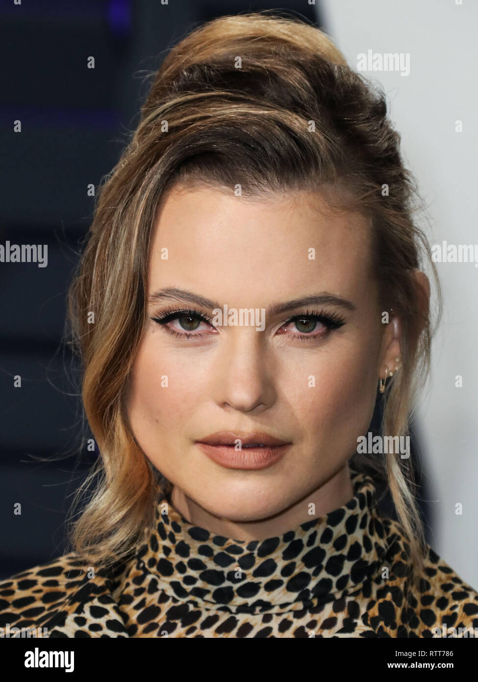 BEVERLY HILLS, LOS ANGELES, CA, USA - FEBRUARY 24: Model Behati ...