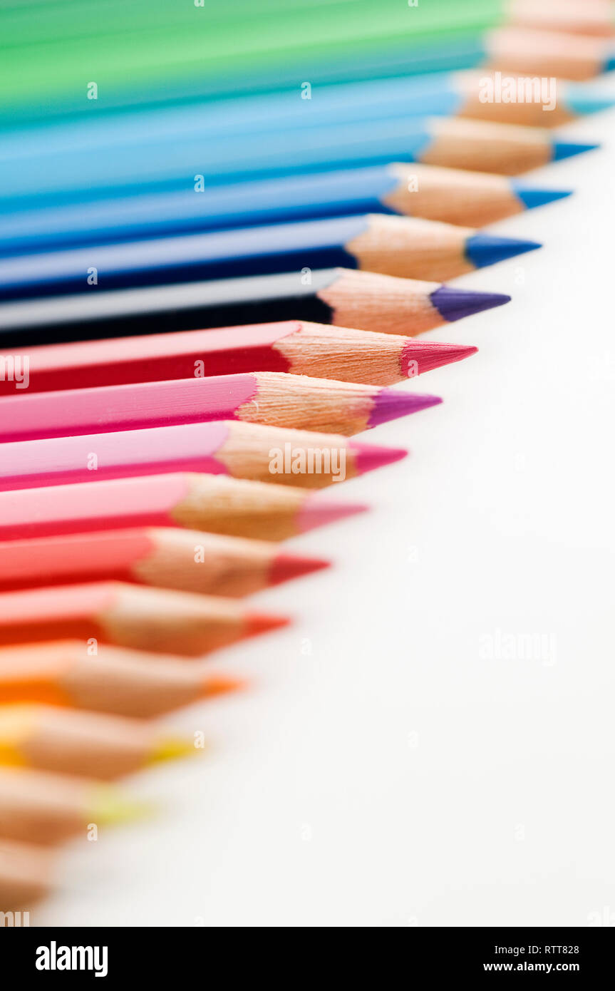 Low angle close-up of parallel horizontal cursors rising up to the ...