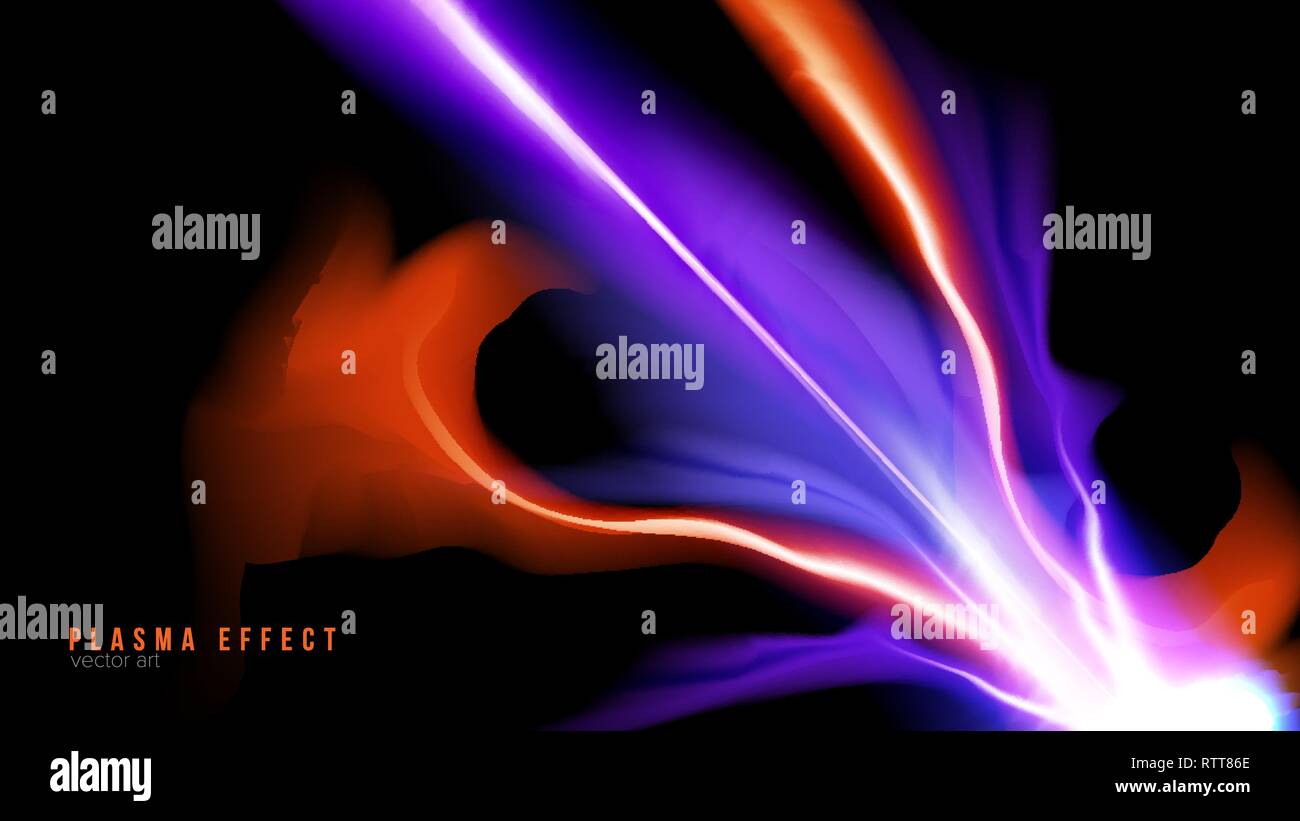 Curvy Plasma Beam in Vector Stock Vector Image & Art - Alamy