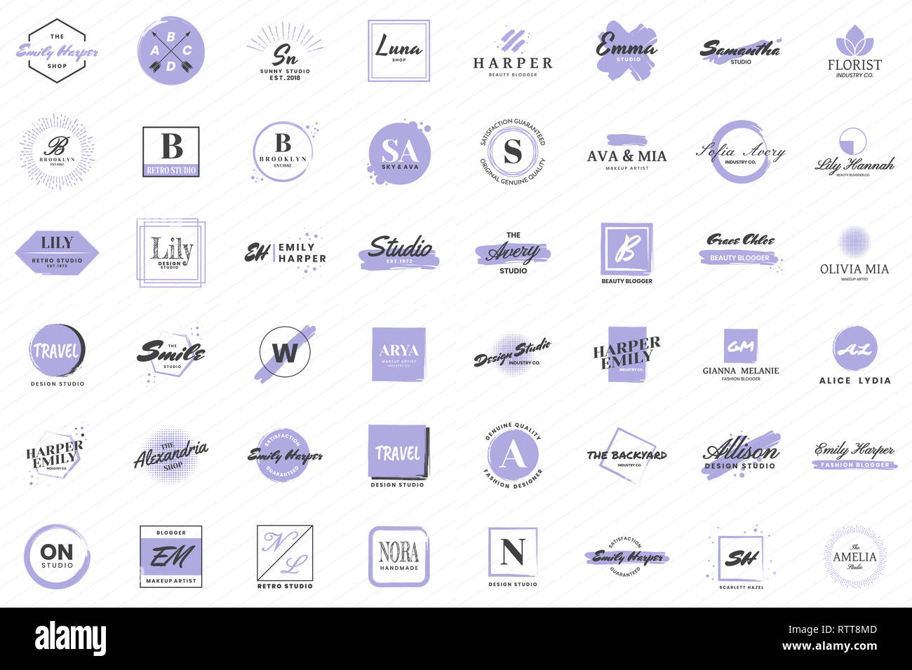 Vintage Retro Vector Logo for banner, poster, flyer Stock Photo - Alamy