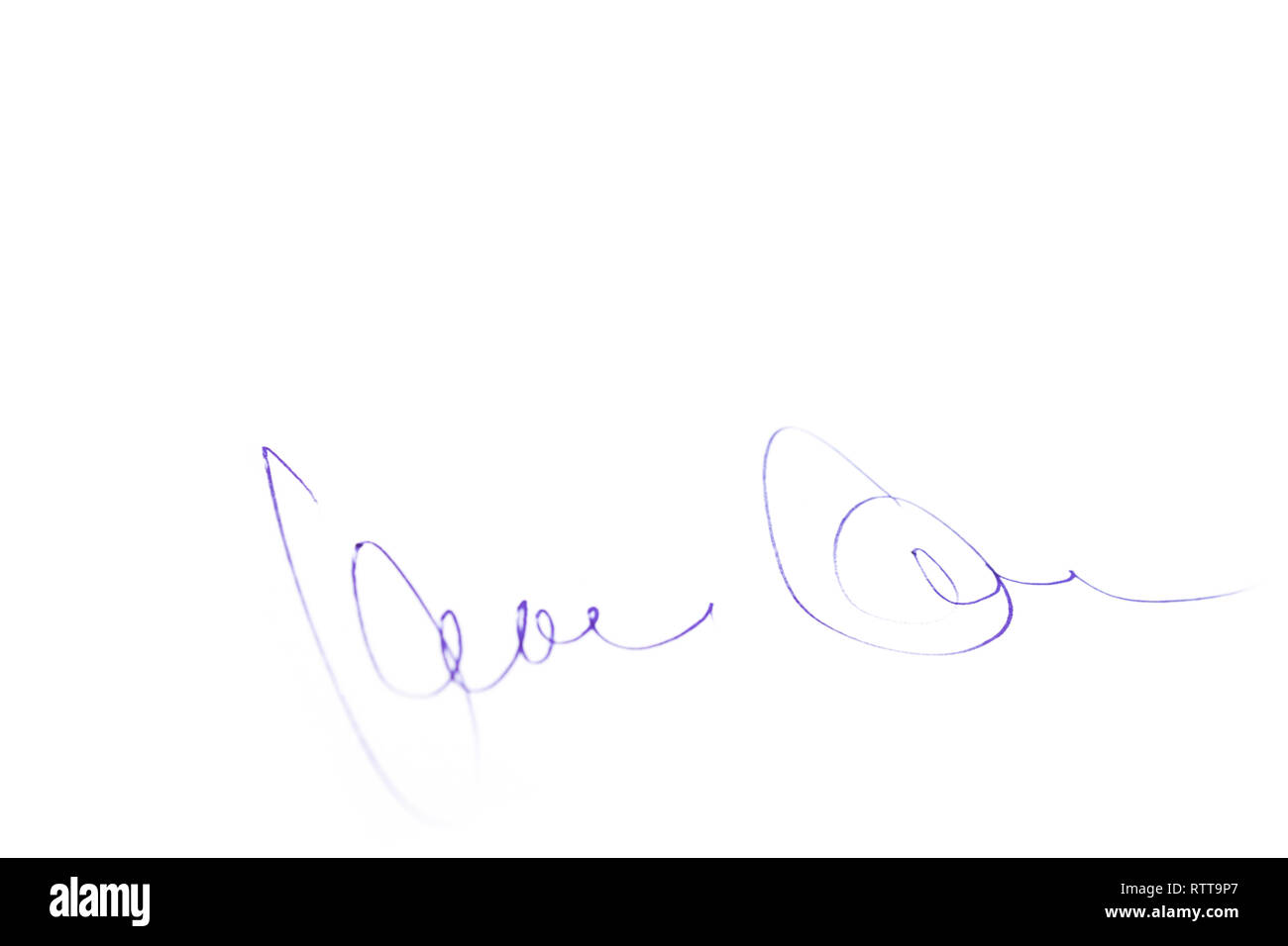 Handwritten Signature High Resolution Stock Photography and Images - Alamy