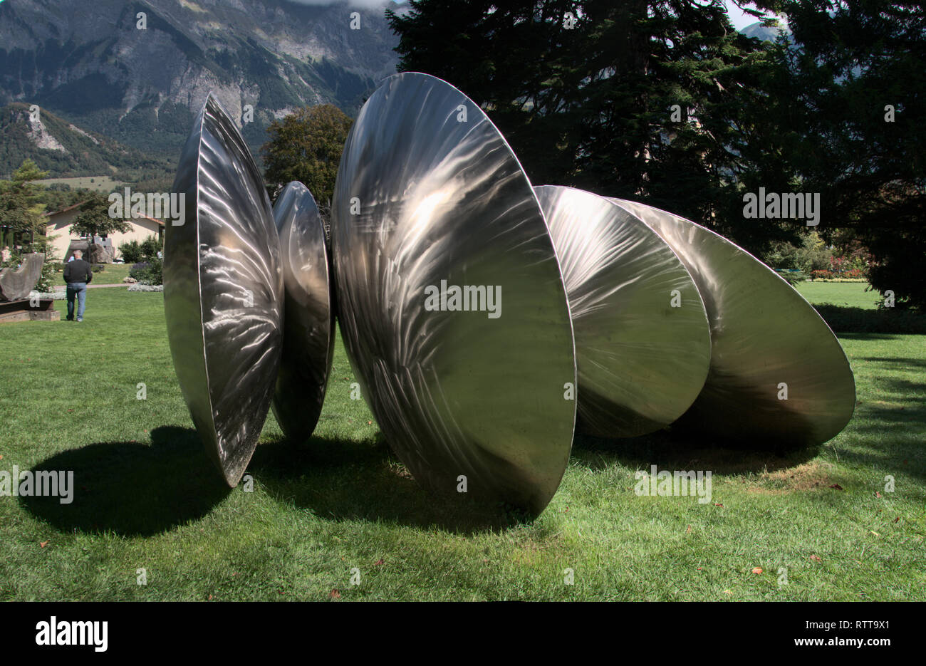 Artwork on display in Bad Ragaz during the 2018 Bad Ragartz festival ...