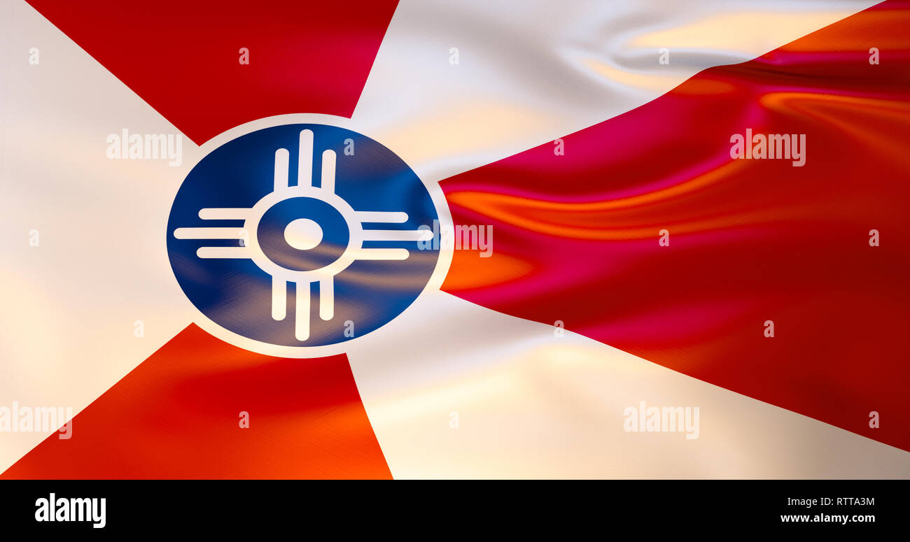 Wichita flag in wind hi-res stock photography and images - Alamy