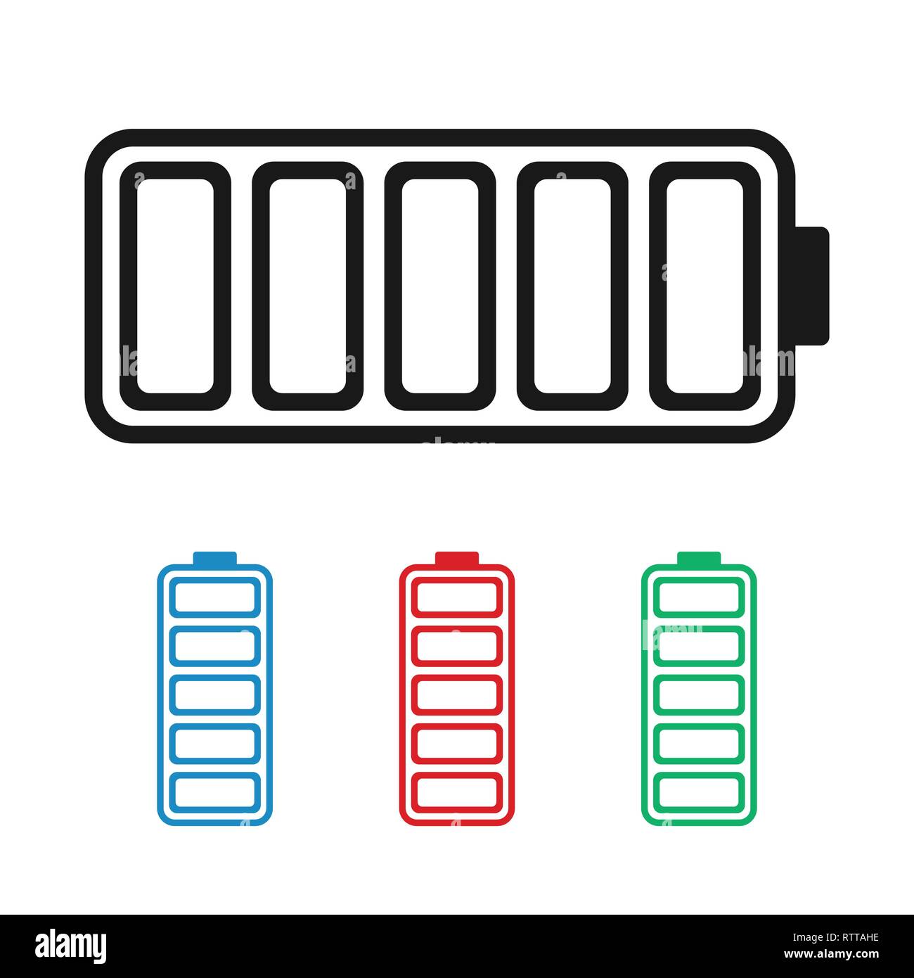 Rechargeable battery icon symbols Stock Vector Images - Alamy