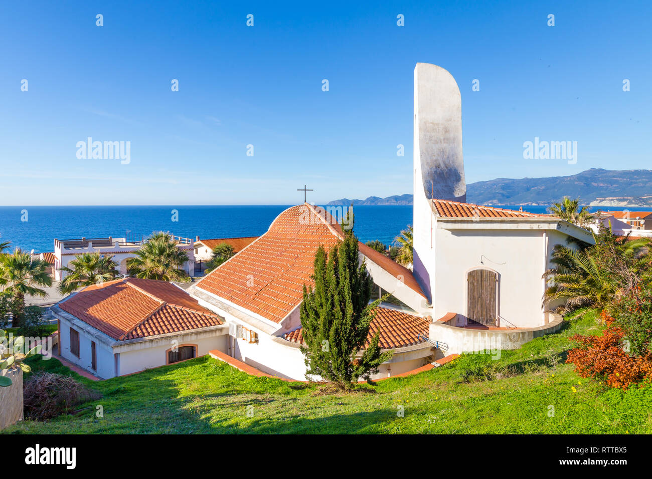 Porto Alabe, Sardinia island, Italy - December, 12, 2019: a view of the ...
