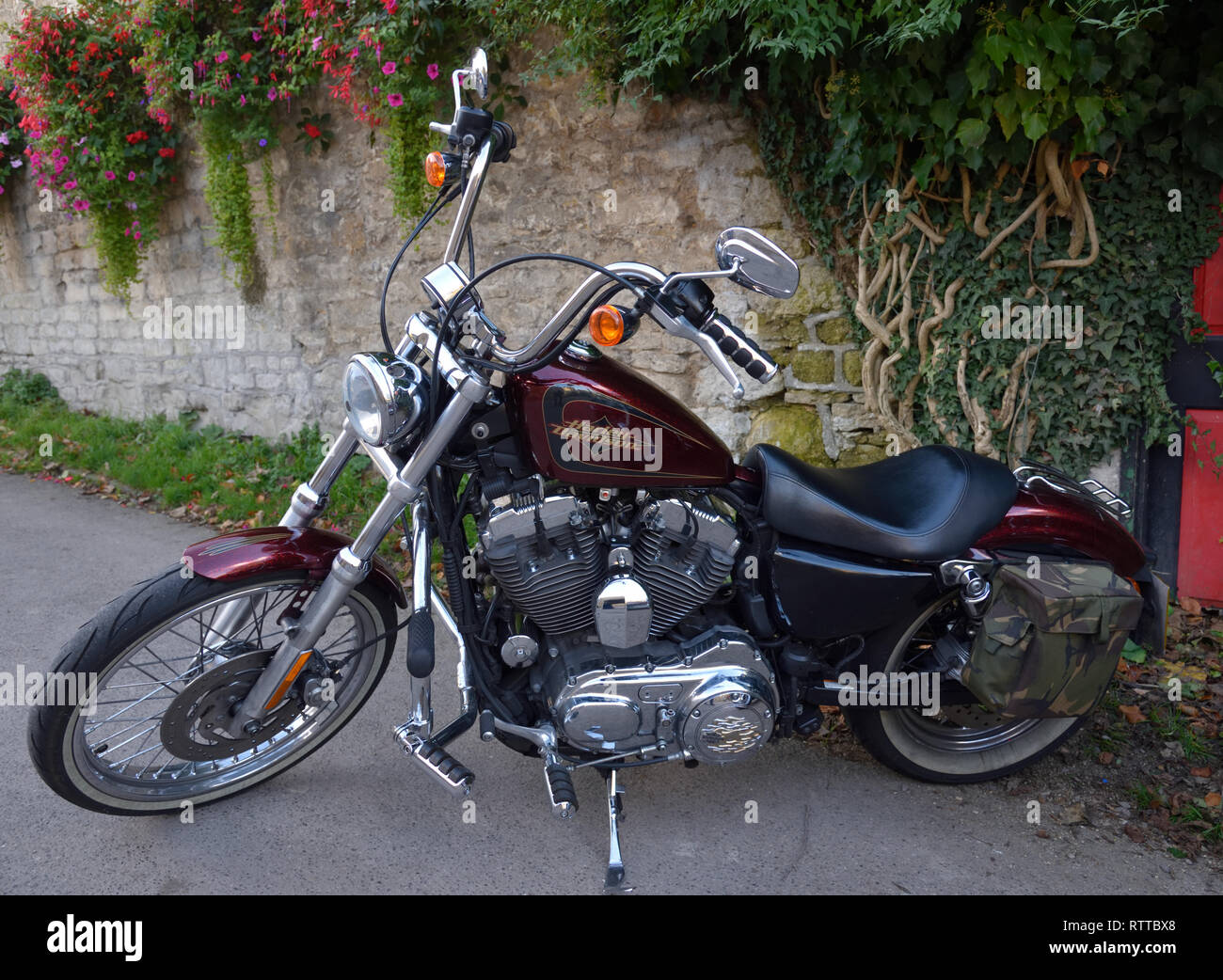 Vintage motorcycles in Wiltshire, England, UK Stock Photo - Alamy