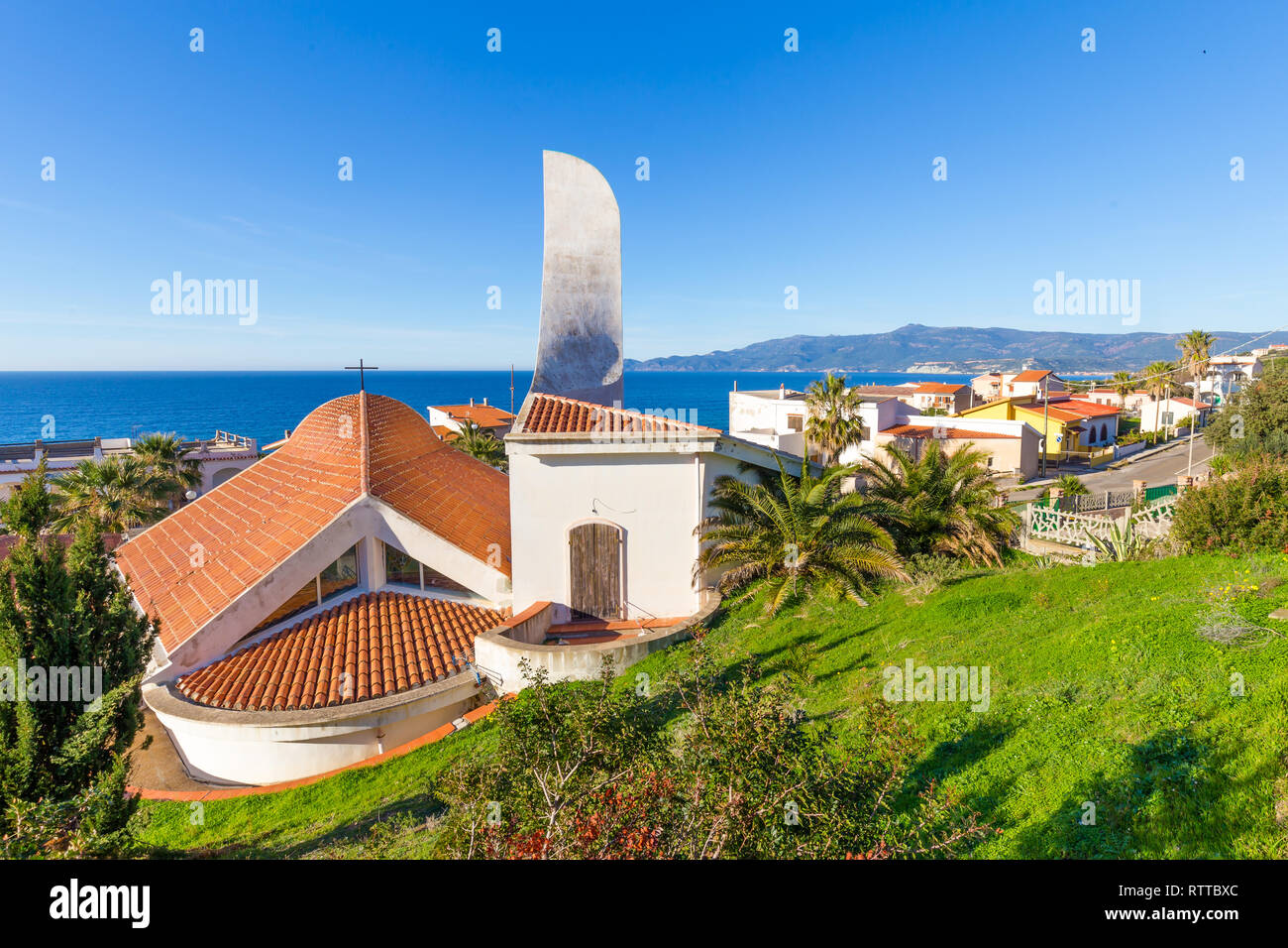 Porto Alabe, Sardinia island, Italy - December, 12, 2019: a view of the ...