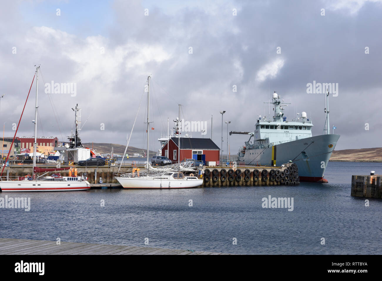 Lerwick Harbour Shetland Scotland UK Stock Photo - Alamy