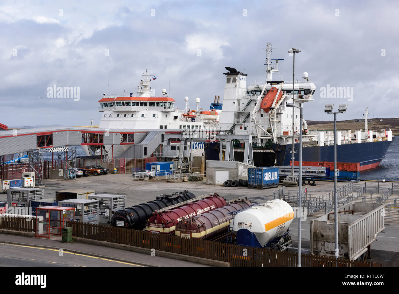 Holmsgarth Ferry Terminal Lerwick Shetland Scotland UK Stock Photo - Alamy