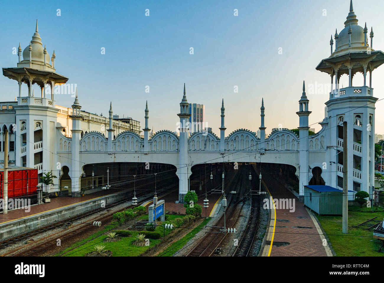 old railway station built in 1910 in the unique Anglo-Asian ...