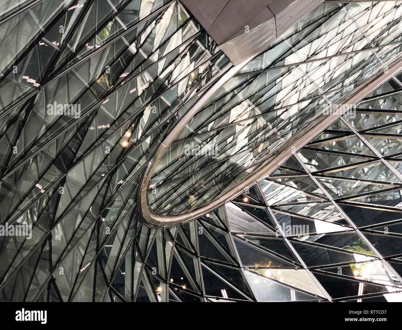 Glass Curtail Wall Parametric Design Stock Photo - Alamy