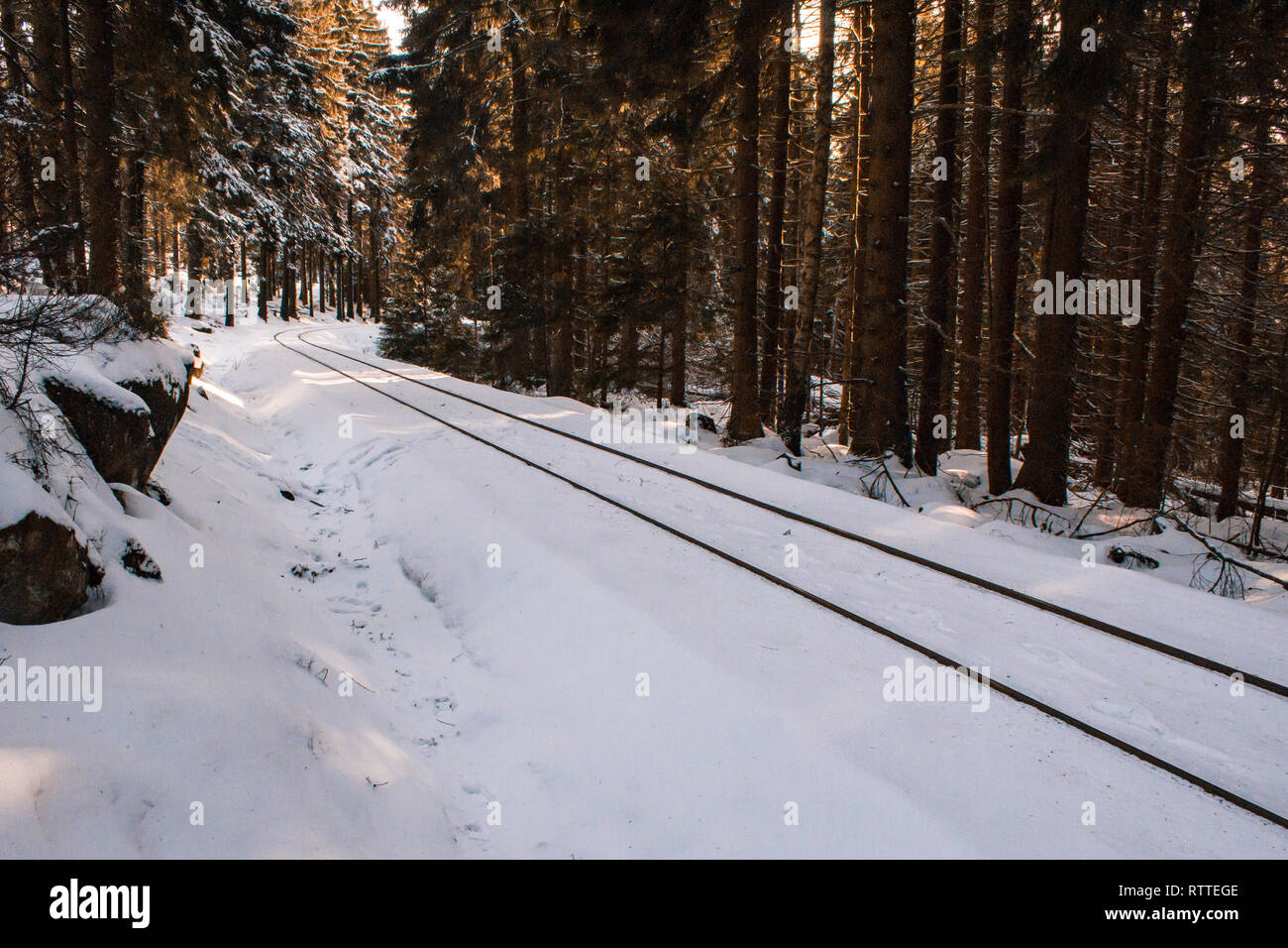 Harz mountains railway snow hi-res stock photography and images - Alamy