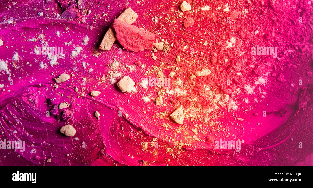 Artistic make-up composition - creative background, beautiful textures ...