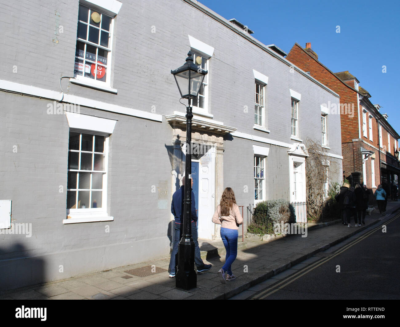 Classic scenes at the historic town of Lewes, East Sussex, UK Stock ...