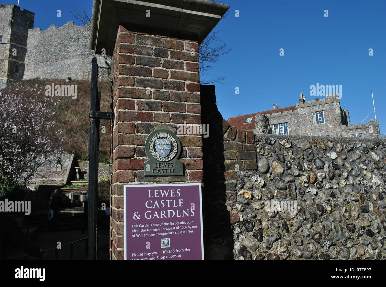 Classic scenes at the historic town of Lewes, East Sussex, UK Stock ...