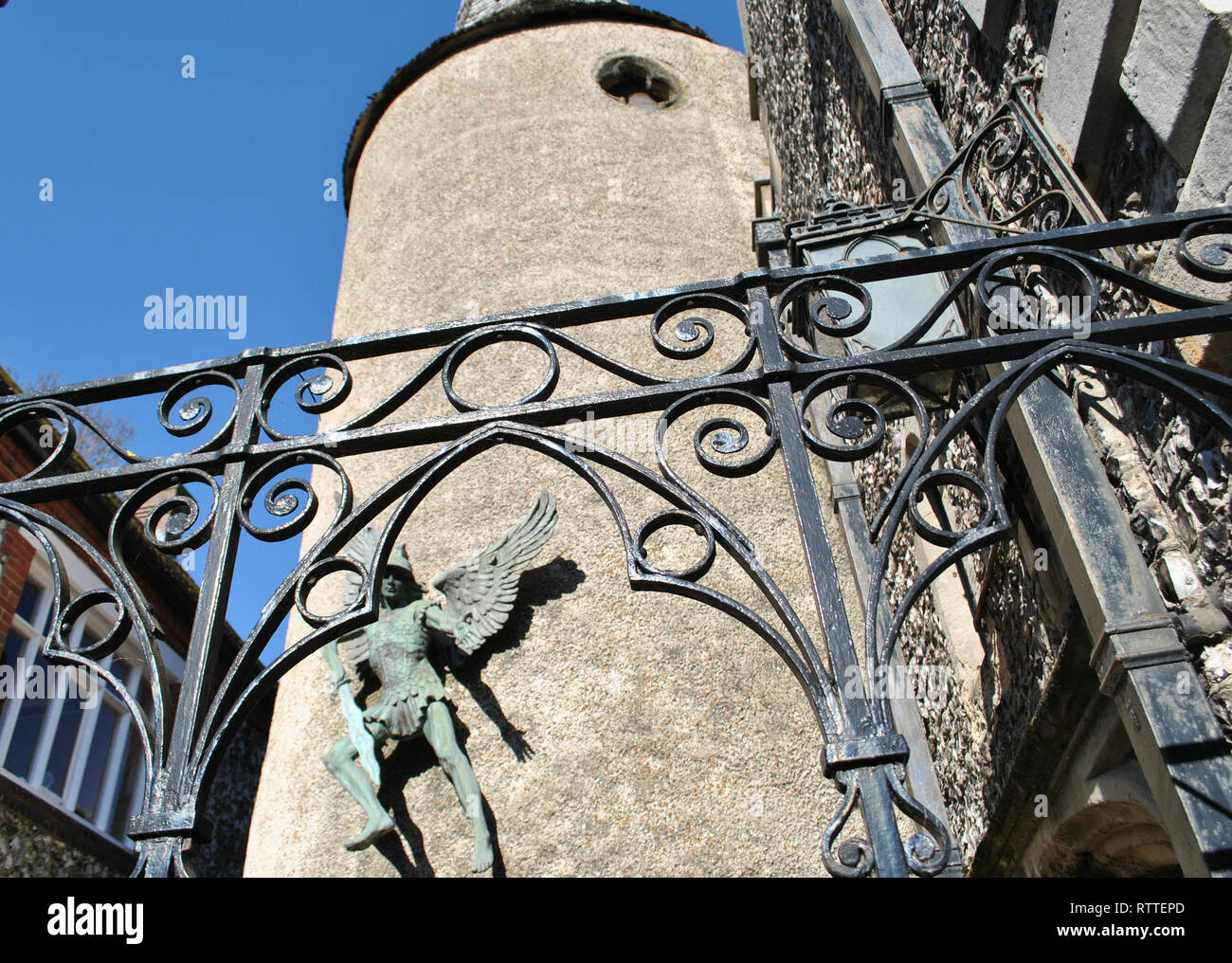 Classic scenes at the historic town of Lewes, East Sussex, UK Stock ...